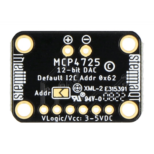 MCP4725 Breakout Board - przetwornik cyfrowo-analogowy DAC - 12-bit - I2C - STEMMA QT / Qwiic ...