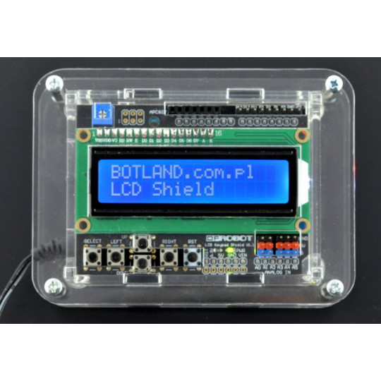 Obudowa do Arduino Uno z LCD Keypad Shield v1.1 - przezroczysta Sklep ... Obudowa do Arduino Uno z LCD Keypad Shield v1.1 - przezroczysta Sklep ...