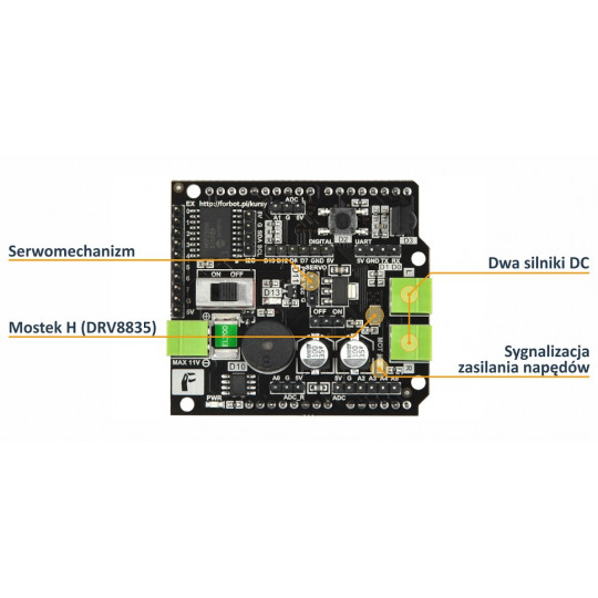 Forbot Robot Shield dla Arduino Sklep Botland