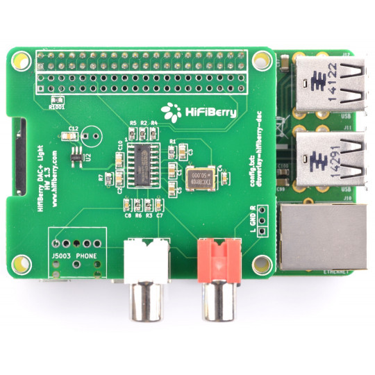 HiFiBerry DAC+ RCA light - karta dźwiękowa do Botland - Sklep dla robotyków